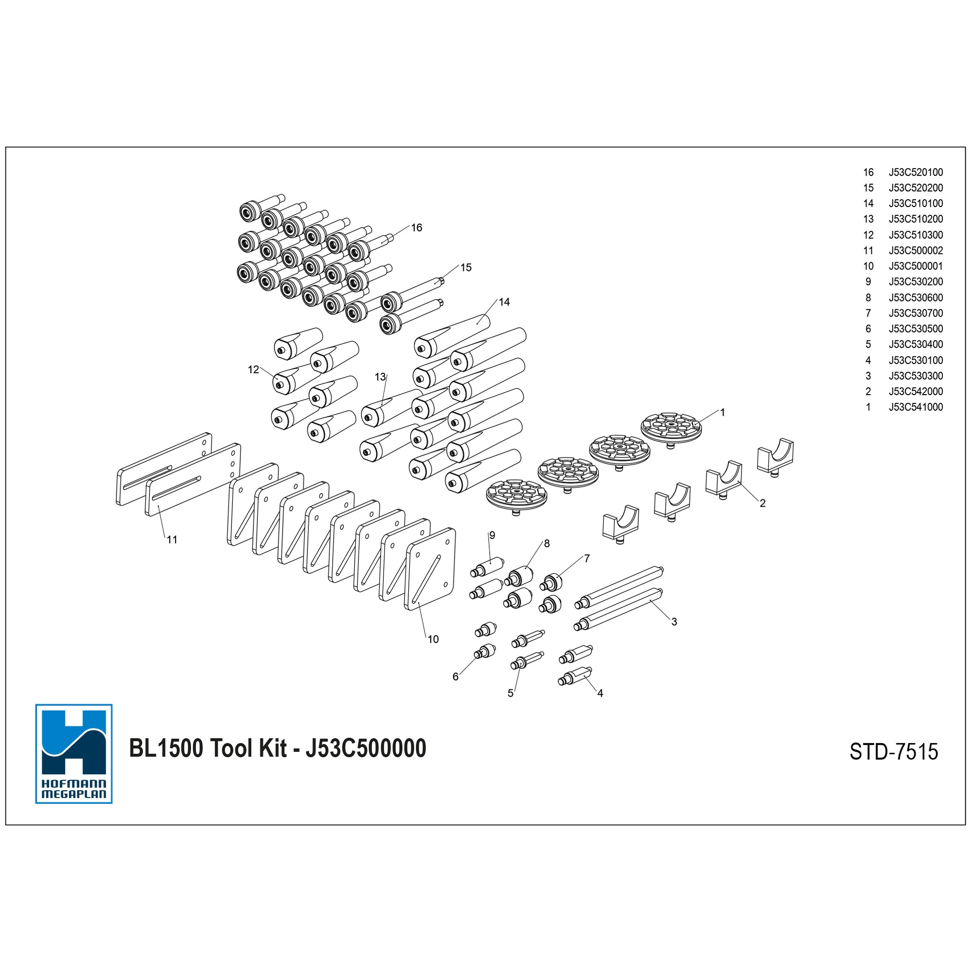 Hofmann Megaplan Locking Toolkit for EV Battery Table Lift — Morelli Group