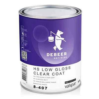 DeBeer HS Low-Gloss Clear Coat (1 Litre) — Morelli Group