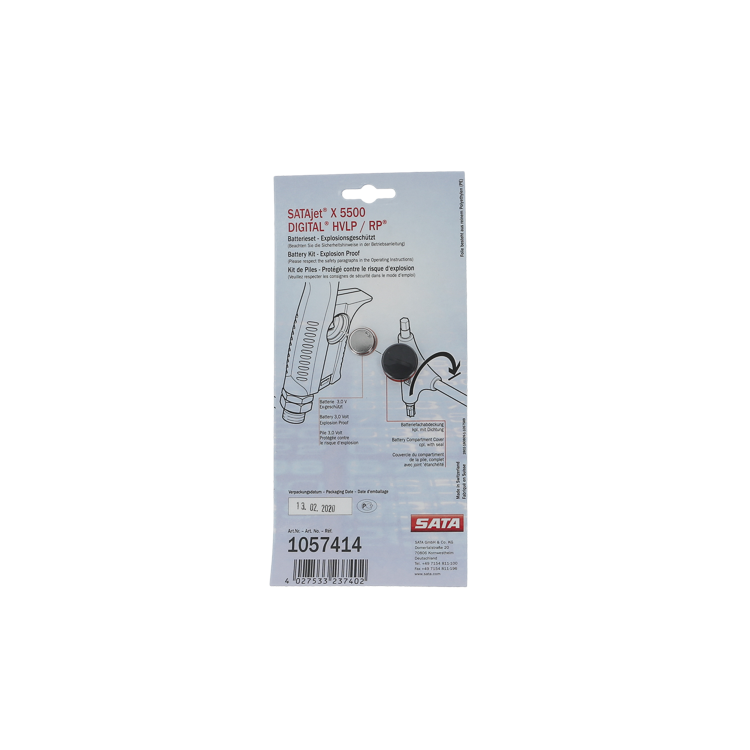 SATA Battery Kit for SATAjet X 5500 Digital Spraygun — Morelli Group